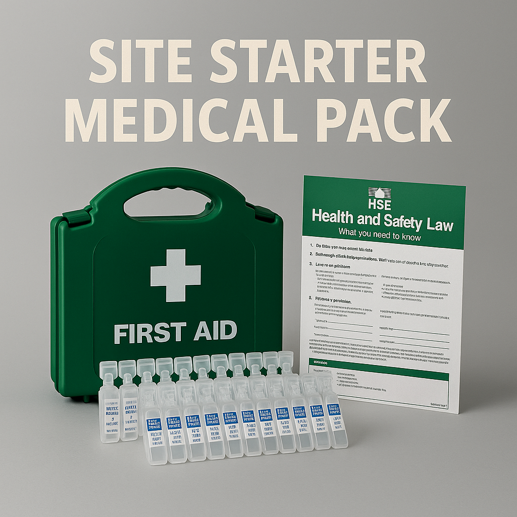 Site Start-Up Medical Pack | First Aid Kit, Eye Wash & HSE Poster