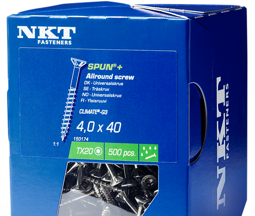 NKT Spun+ - 5 x 100mm - Climate - G3 Wood Screw (Box 100)